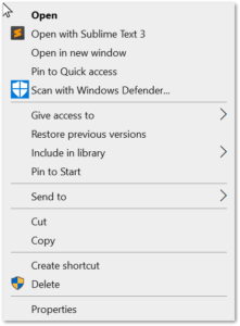 Add Sublime Text to Windows 10 context menu – ScribbleGhost