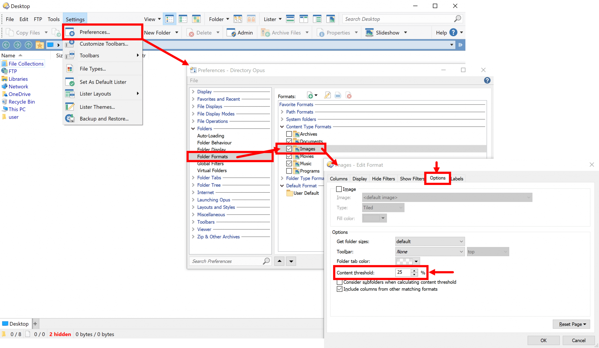 Custom folder view based on folder content in Directory Opus – ScribbleGhost