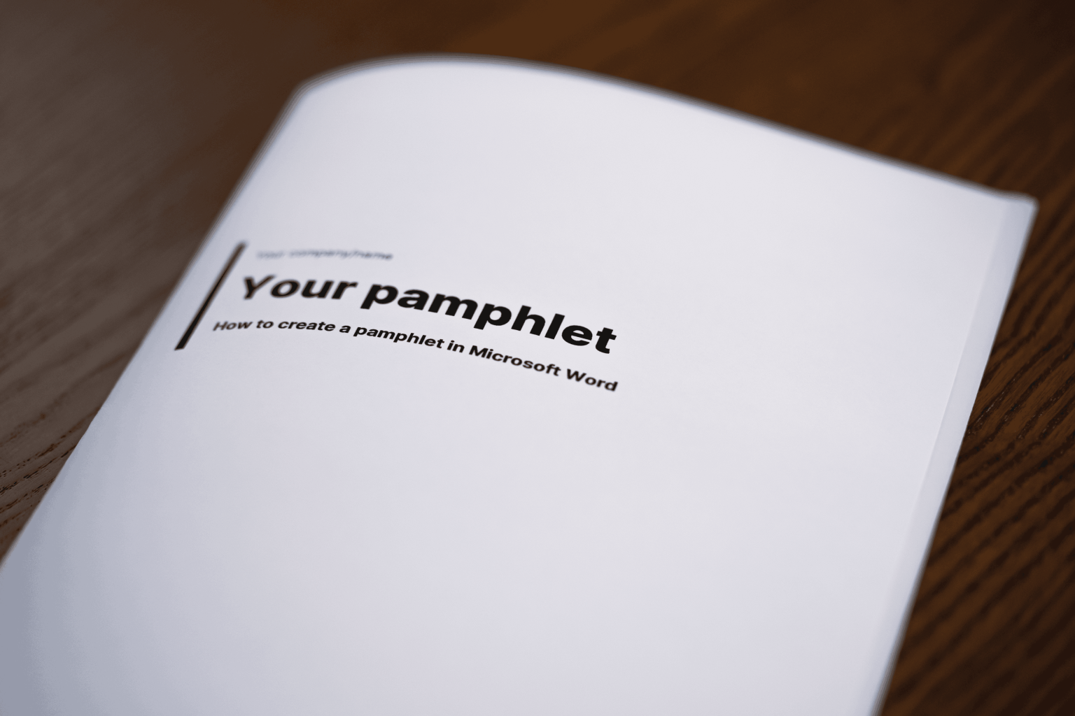 How to make a pamphlet in Microsoft Word – ScribbleGhost