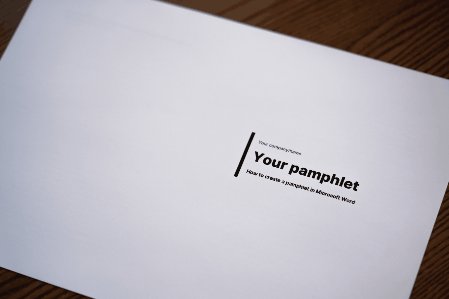 How to make a pamphlet in Microsoft Word – ScribbleGhost